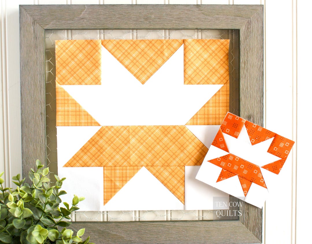 Sunset Star, Foundation Paper Pieced Pattern, Quilt Block, Sawtooth ...