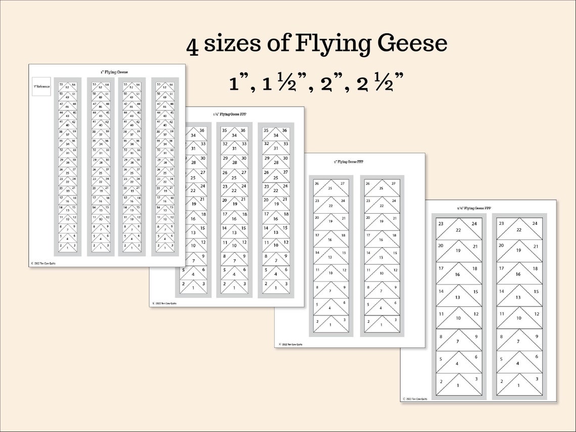 FPP Bundle Borders Strips Flying Geese Basket Weave Strip - Etsy