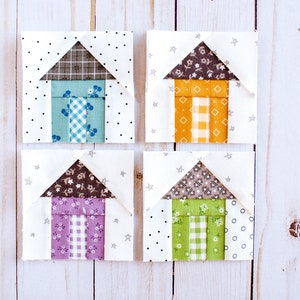 Tiny House Foundation Paper Piecing Pattern, Heart House, FPP, Quilt ...