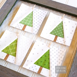 Tiny Tree 5 Sizes Quilt Block Pattern: Foundation Paper Pieced (PDF ...