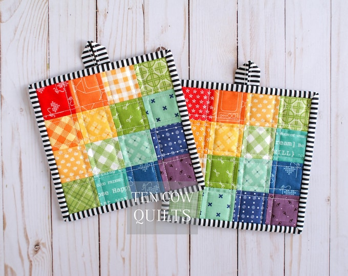 Reversible Dinner Plate Cozy Printable Sewing Pattern and Tutorial ...