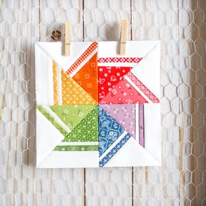 Spinning Pinwheel Foundation Paper Piecing Pattern, Multiple Sizes ...