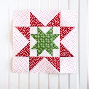 Star in a Star Foundation Paper Piecing Pattern FPP Quilt Block PDF ...