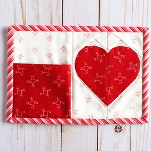 Heart Mug Rug Pattern, Foundation Paper Piecing, Valentines, Gift ...