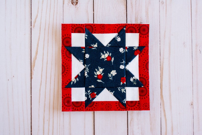 Bordered Sawtooth Star, Foundation Paper Piecing Pattern, FPP, Quilt ...