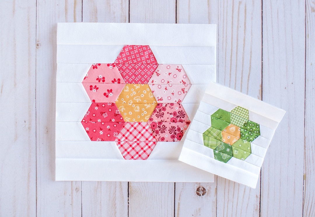 Hexagon Flower Foundation Paper Piecing Pattern, Quilt Block, PDF ...