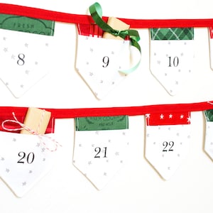 Christmas Advent Pattern, Bunting Banner Countdown, Days Until, Garland ...