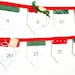 Christmas Advent Pattern Bunting Banner Countdown Days - Etsy