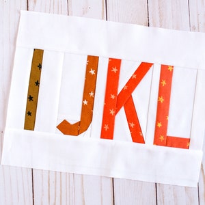 6-inch Alphabet FPP, Foundation Paper Piecing, Pattern, Quilt Blocks ...