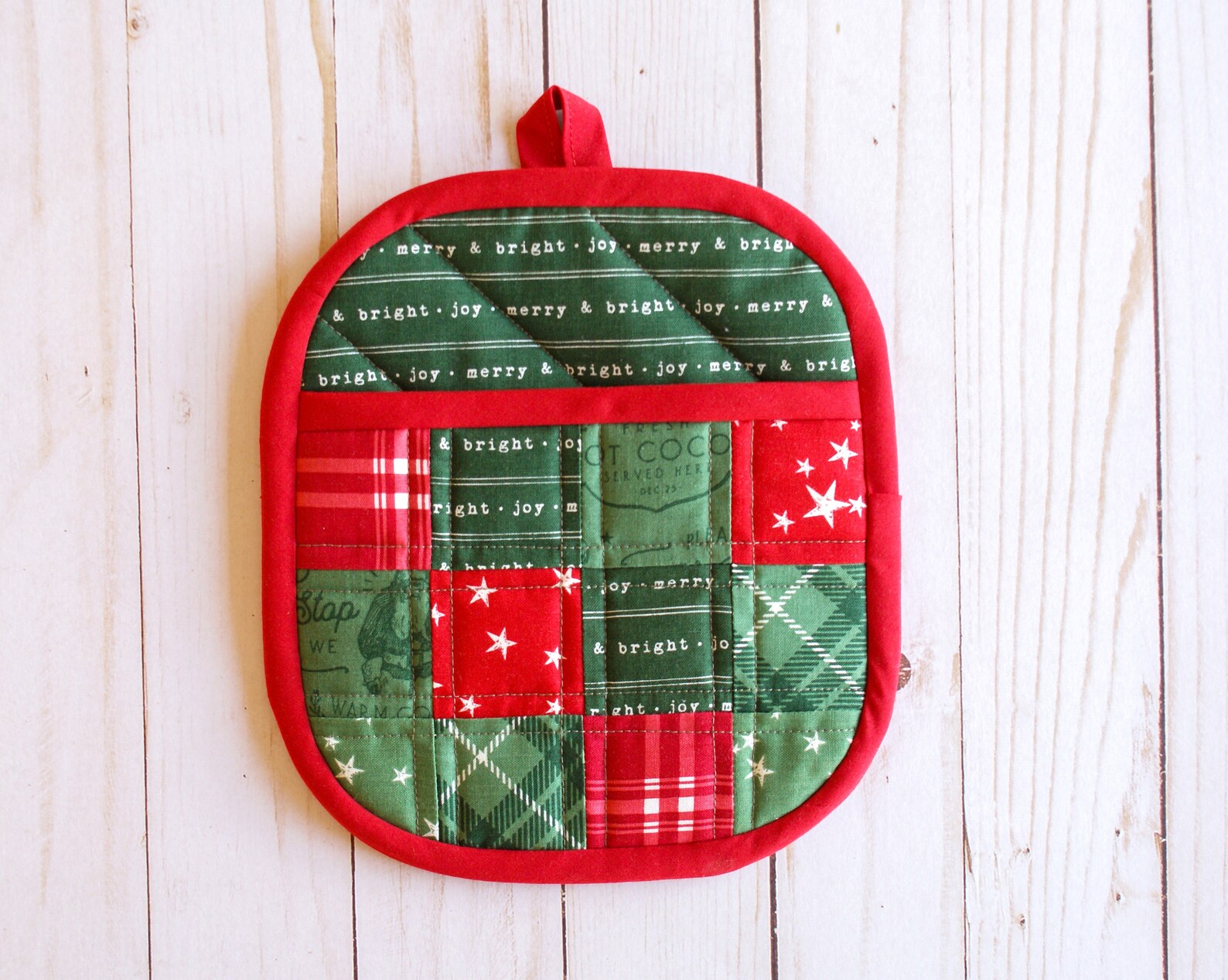 Quilted Potholder Pattern, Gift Idea, PDF File, DIY Handmade, Baking ...