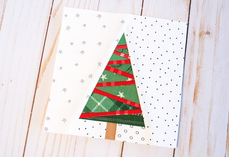 Christmas Tree FPP, Foundation Paper Piecing Pattern, Quilt Block, 6 ...