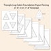 Triangle Log Cabin Foundation Paper Piecing Pattern, FPP, Quilt Block ...