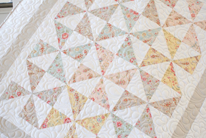 Pinwheel Baby Quilt Pattern Beginner Easy Small Mini Charm - Etsy