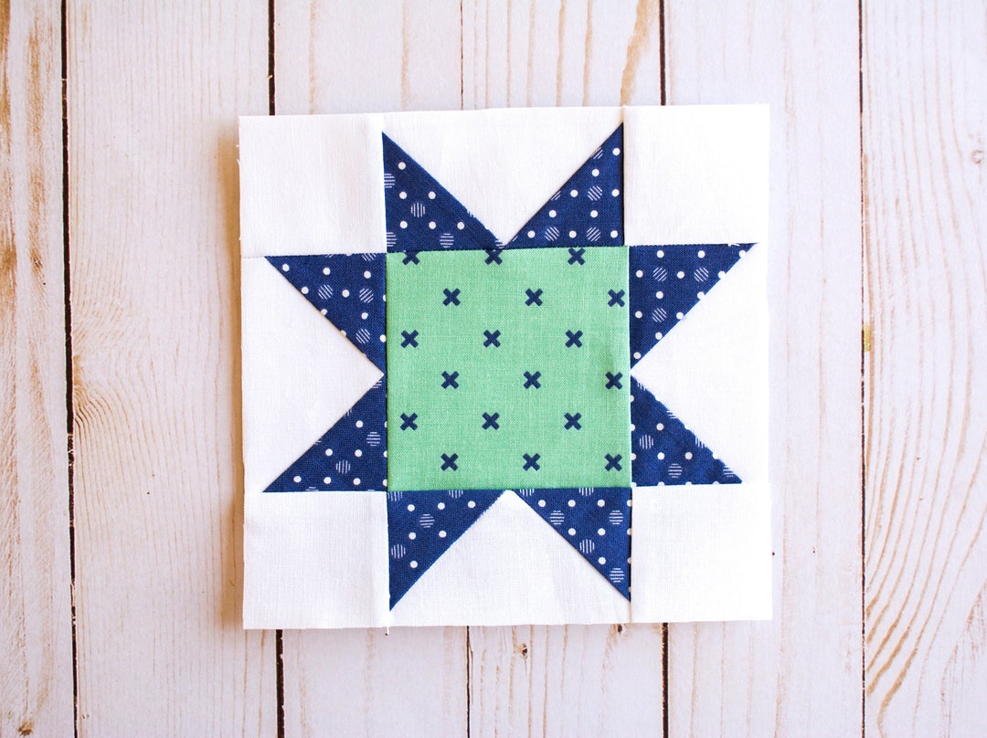 Sawtooth Star Foundation Paper Piecing Pattern, FPP, Quilt Block ...