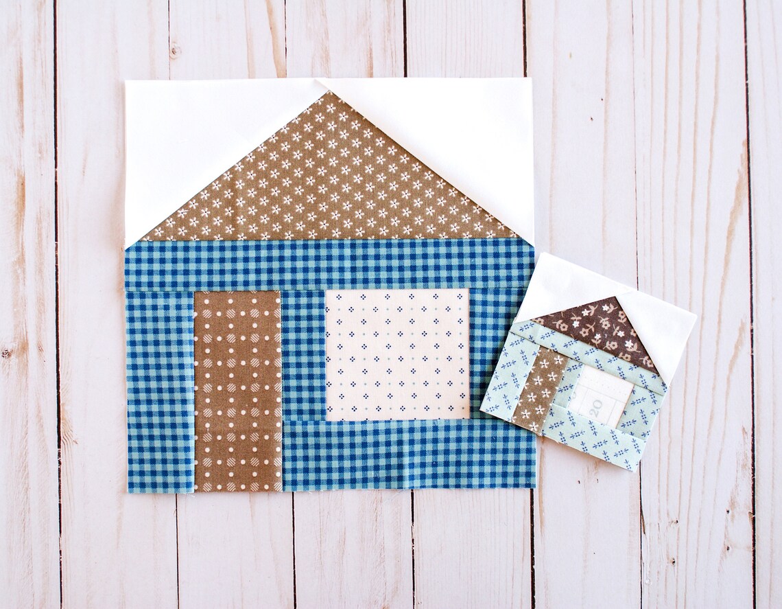 House Foundation Paper Piecing Pattern, FPP, Quilt Block, Multiple ...