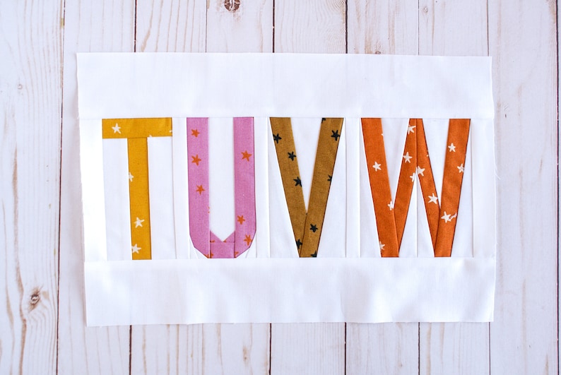 6-inch Alphabet FPP Foundation Paper Piecing Pattern Quilt - Etsy