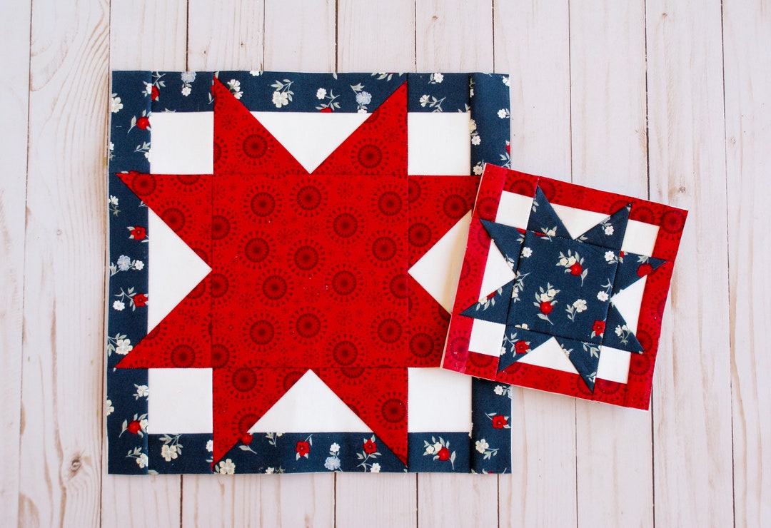 Bordered Sawtooth Star, Foundation Paper Piecing Pattern, FPP, Quilt ...