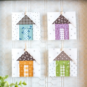 Tiny House Foundation Paper Piecing Pattern, Heart House, FPP, Quilt ...