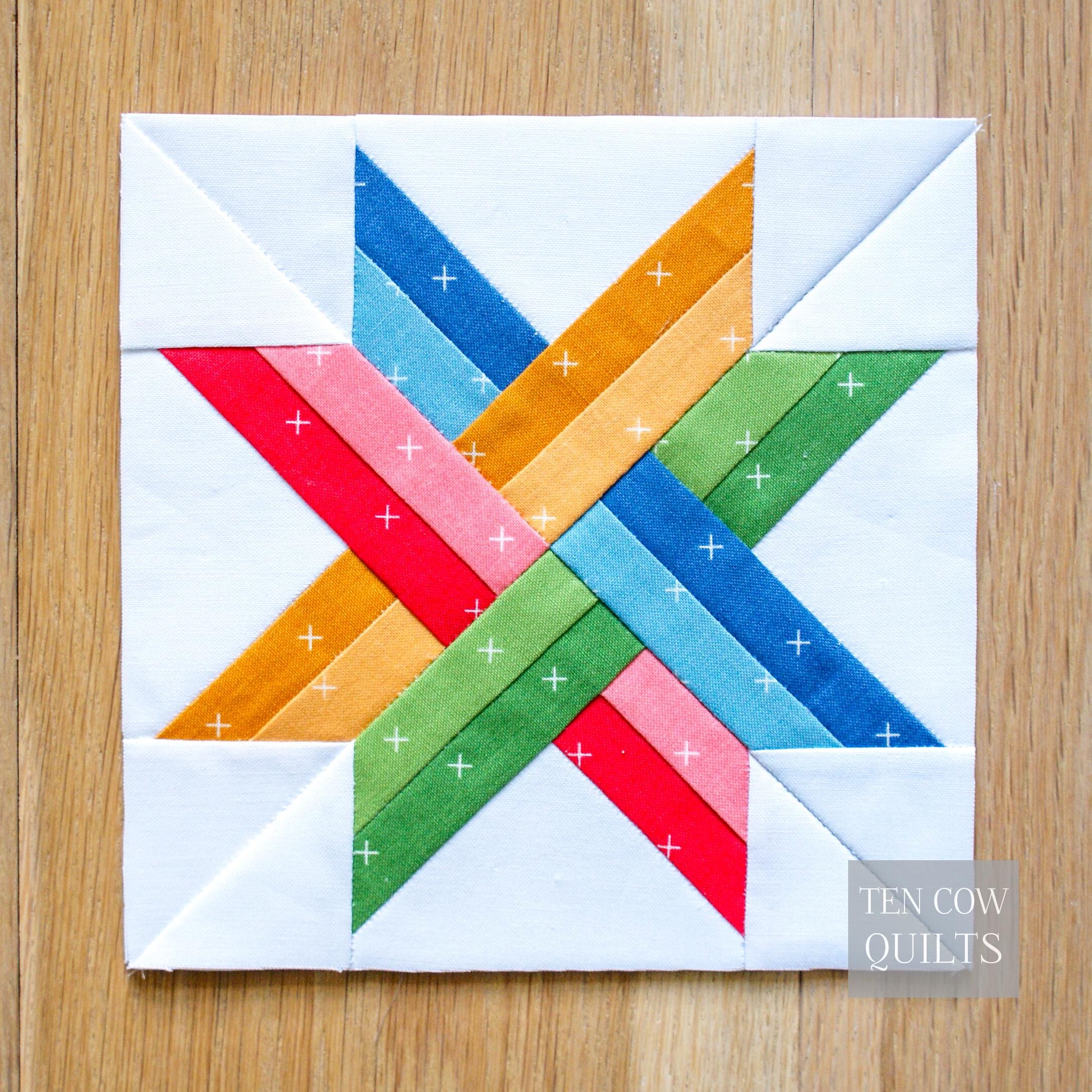 Woven Star, 6 Sizes, Foundation Paper Piecing Pattern, FPP, PDF ...