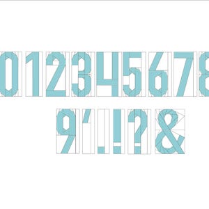 5-inch Number Punctuation Foundation Paper Piecing Pattern, FPP, Quilt ...