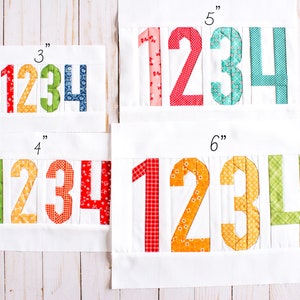 5-inch Number Punctuation Foundation Paper Piecing Pattern, FPP, Quilt ...