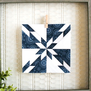 Hunter Star Foundation Paper Piecing Pattern, FPP, Quilt Block ...