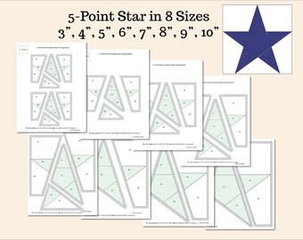 7 Point Star Quilt Pattern - Etsy