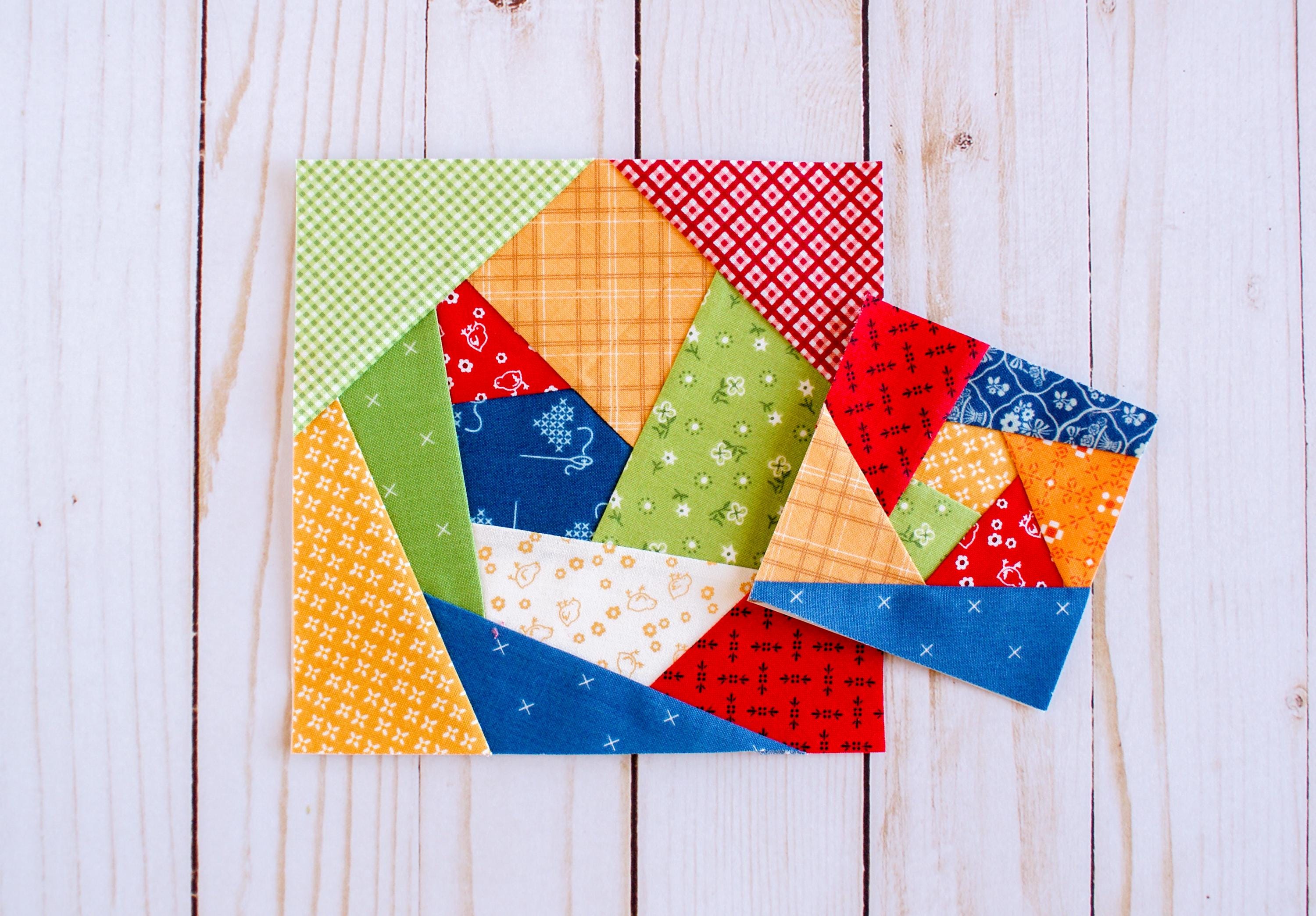 Crazy Scrap Bundle Quilt Block Patterns: Foundation Paper Pieced, 6 ...