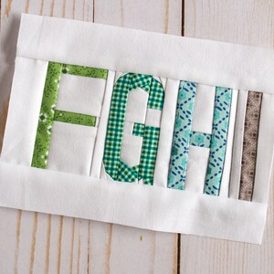 3-inch Alphabet Foundation Paper Piecing Pattern, Abc's, Quilt Block ...