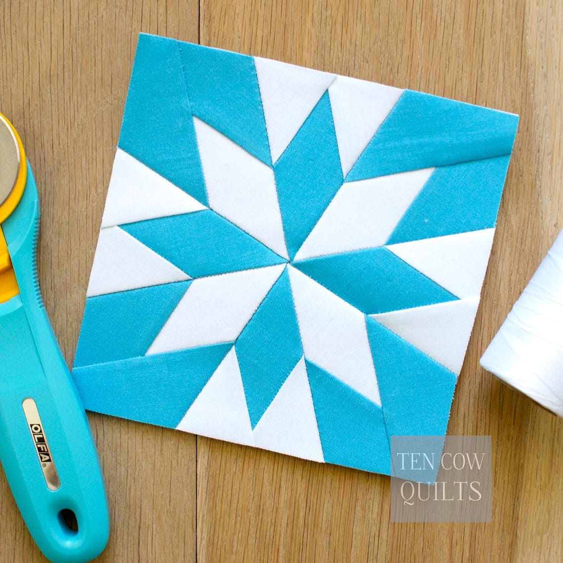 Sparkle Star Quilt Block Pattern: Foundation Paper Pieced (PDF File, 6 ...