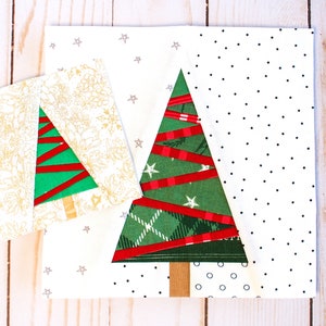 Christmas Tree FPP, Foundation Paper Piecing Pattern, Quilt Block, 6 ...