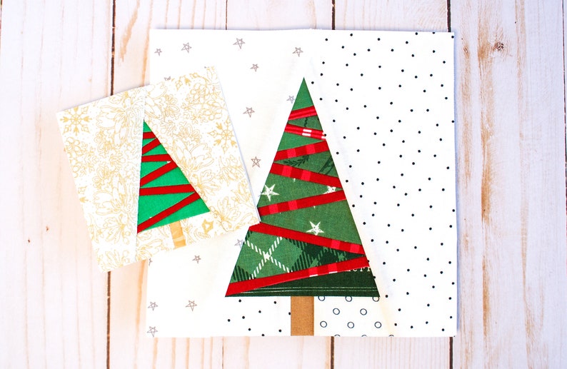 Christmas Tree FPP Foundation Paper Piecing Pattern Quilt - Etsy