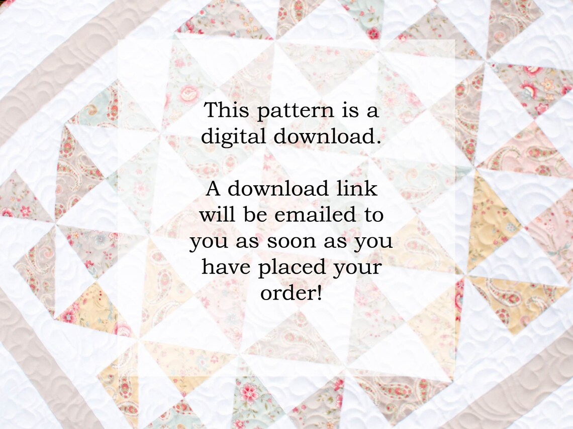 Pinwheel Baby Quilt Pattern Beginner Easy Small Mini Charm - Etsy