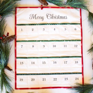 Advent Calendar Pattern, Quilted, PDF Download, DIY, 24 Pockets ...