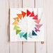 Triangles in a Circle Quilt Block, Foundation Paper Piecing Pattern ...
