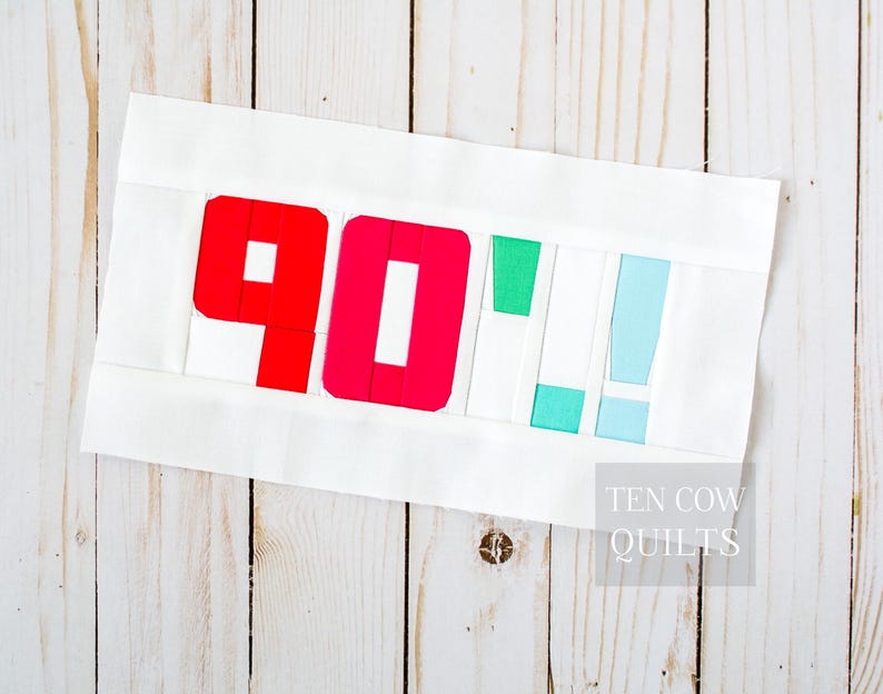3-inch Chunky Numbers and Punctuation, FPP, Foundation Paper Pieced ...