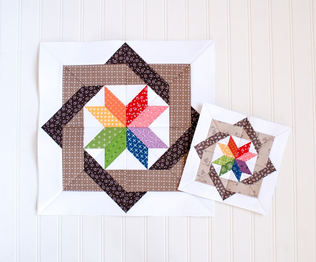 Interwoven Star Foundation Paper Piecing Pattern, Quilt Block, FPP ...