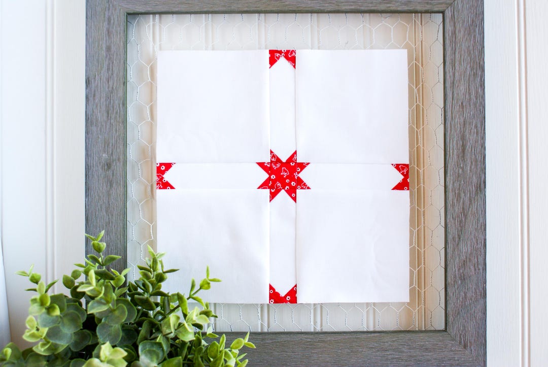 Star Border Quilt Block Sashing Pattern: FPP, Multiple Sizes (PDF ...