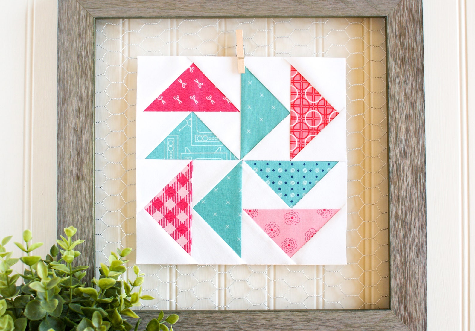 Spinning Geese Foundation Paper Piecing Pattern, FPP, Quilt Block ...