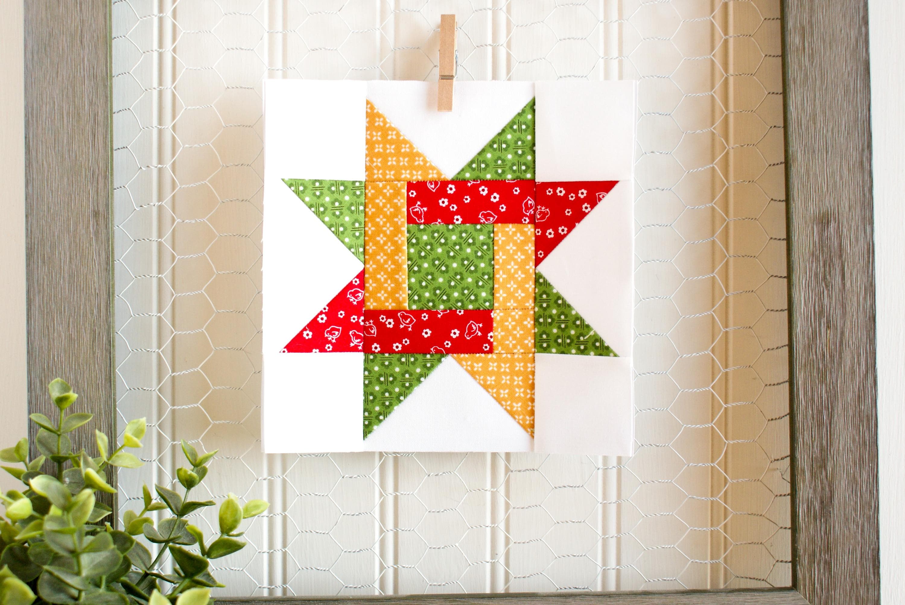 Simple Star Foundation Paper Pieced Pattern, 4 Sizes, Quilt Block ...