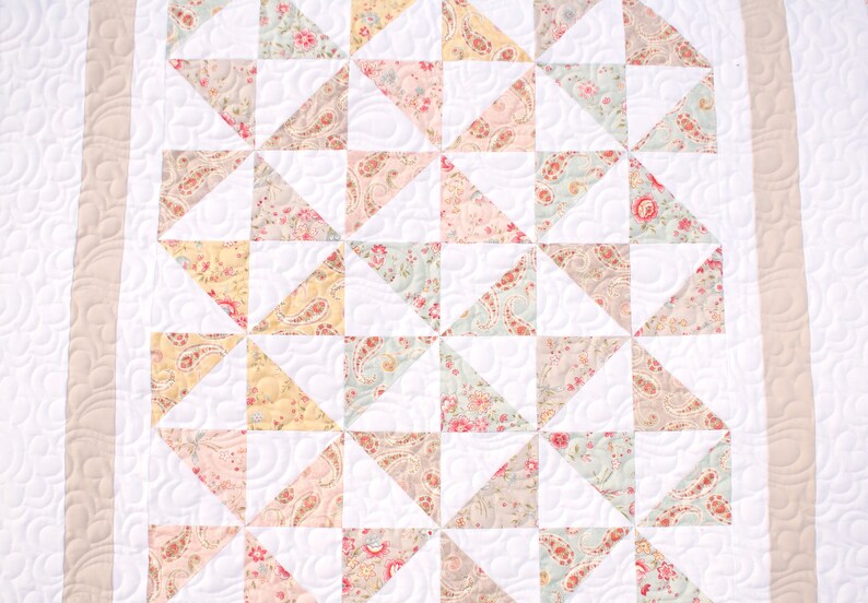 Pinwheel Baby Quilt Pattern Beginner Easy Small Mini Charm - Etsy