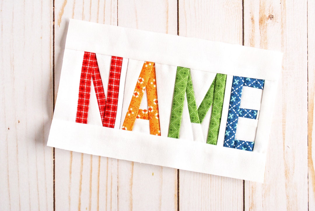 3-inch Alphabet Foundation Paper Piecing Pattern, Abc's, Quilt Block ...