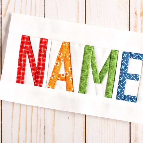 3-inch Alphabet Foundation Paper Piecing Pattern Abc's - Etsy