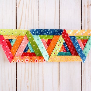 Triangle Log Cabin Foundation Paper Piecing Pattern, FPP, Quilt Block ...