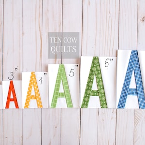 3-inch Alphabet Foundation Paper Piecing Pattern, Abc's, Quilt Block ...