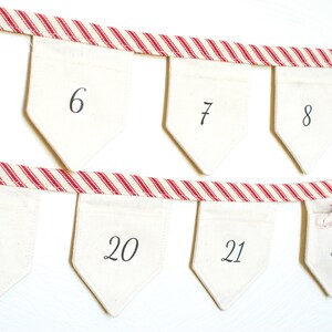 Advent Calendar Pattern, Banner Bunting Garland, Christmas, Minimalist ...
