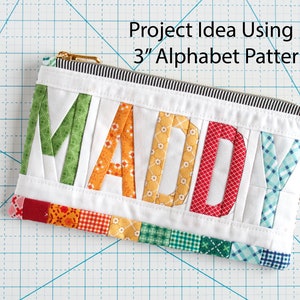 Alphabet Bundle, Foundation Paper Piecing Patterns, 3-inch, 4-inch, 5 ...