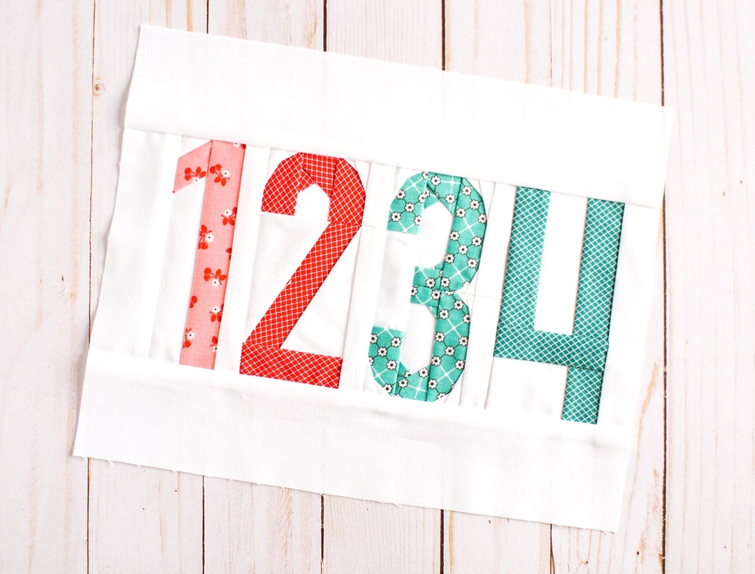 5-inch Number Punctuation Foundation Paper Piecing Pattern, FPP, Quilt ...