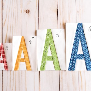 Alphabet Bundle, Foundation Paper Piecing Patterns, 3-inch, 4-inch, 5 ...