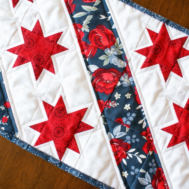 Patriotic Table Runner - Etsy